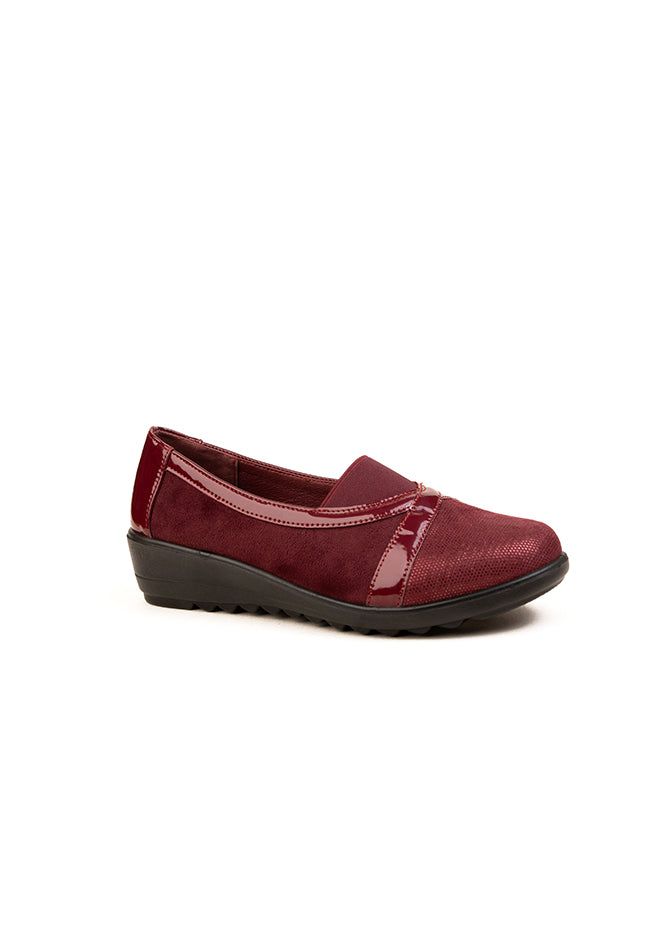 Jessica Ladies Dr. Lightfoot Burgundy Casual Shoes – Kenyons Footwear