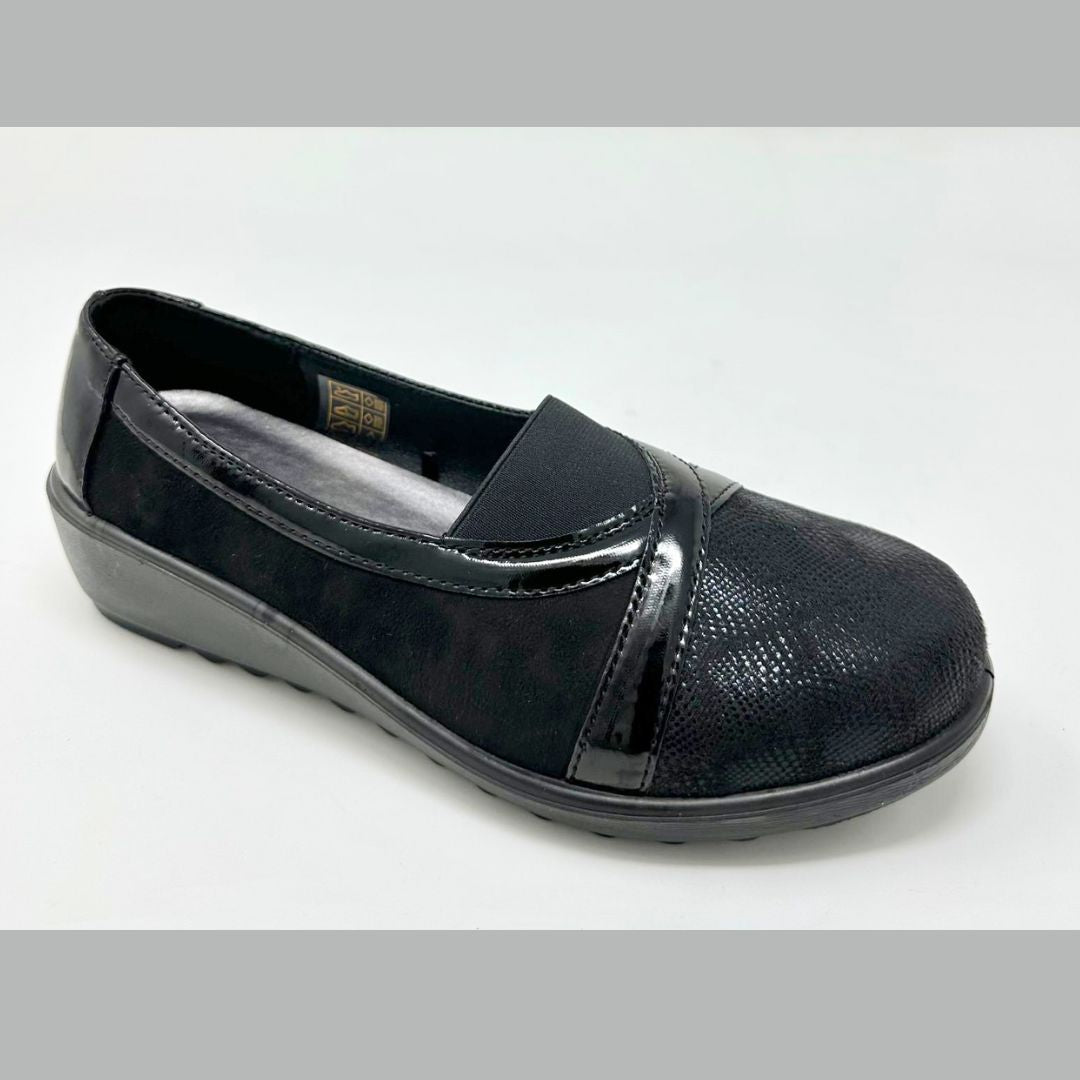 Jessica Ladies Dr. Lightfoot Black Casual Shoes – Kenyons Footwear